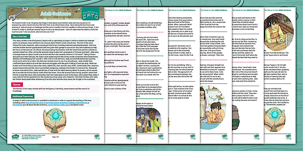 'My Name Is Cato' Adult Guidance | Twinkl Originals KS2